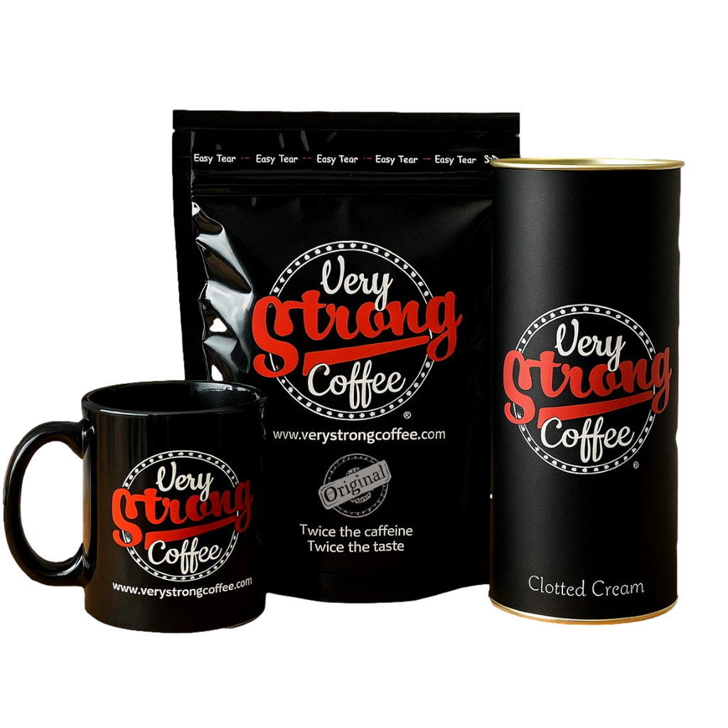 Very Strong Coffee Gift Pack including 250g Very Strong Coffee, Clotte ...